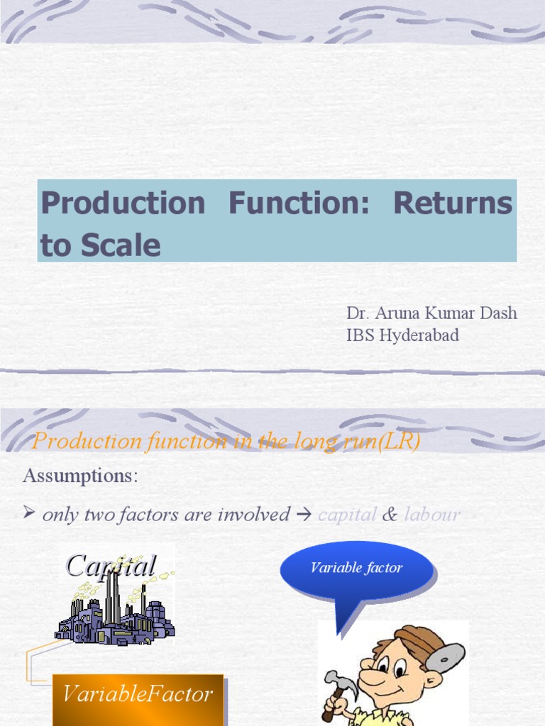 Long Run Production Function | PDF | Production Function | Labour Economics
