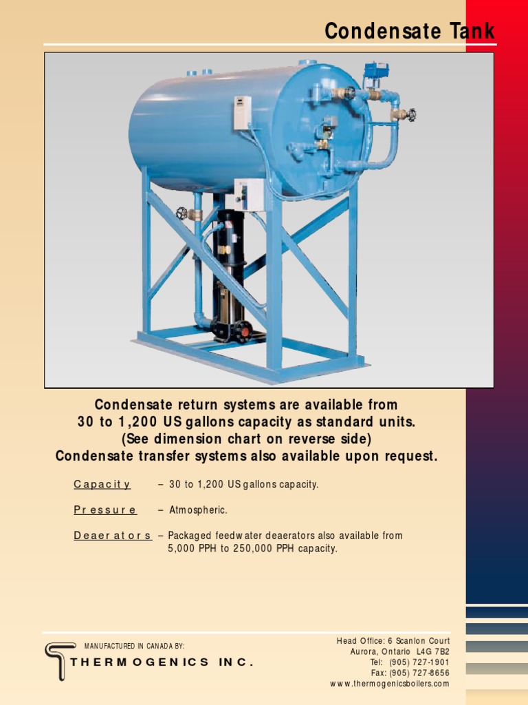 Condensate Tank | PDF | Energy Conversion | Home Appliance