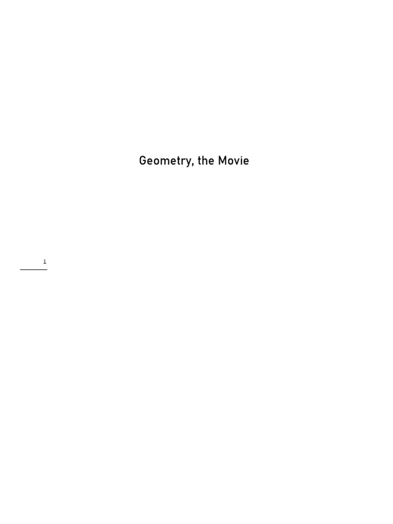 Geometry The Movie AV BBC | PDF