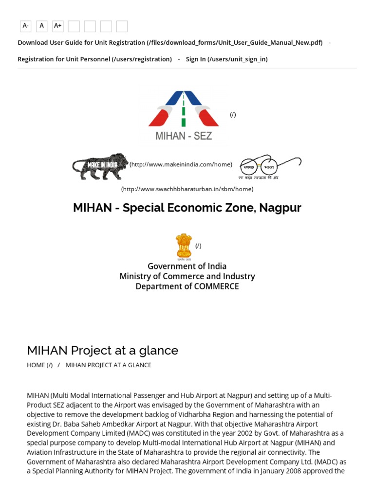 MIHAN Project at A Glance PDF | PDF | Transport | Logistics