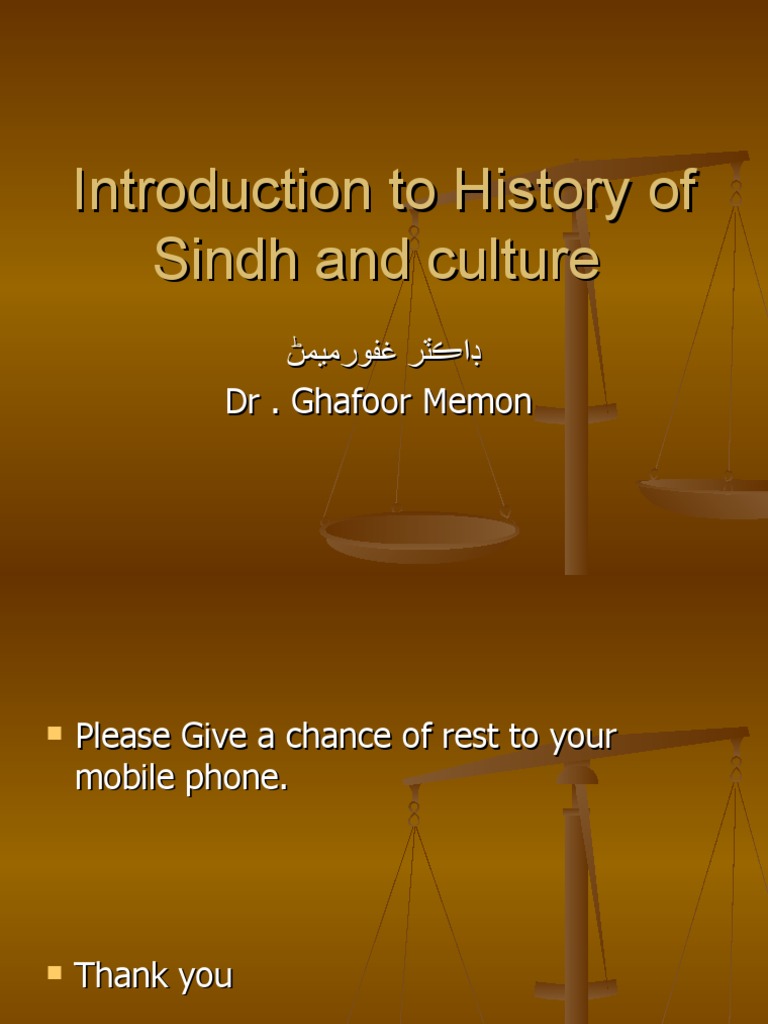 History of Sindh Presentation | PDF | Sindh | Sufism