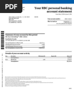 Your RBC Personal Banking Account Statement | PDF | Deposit Account | Banks