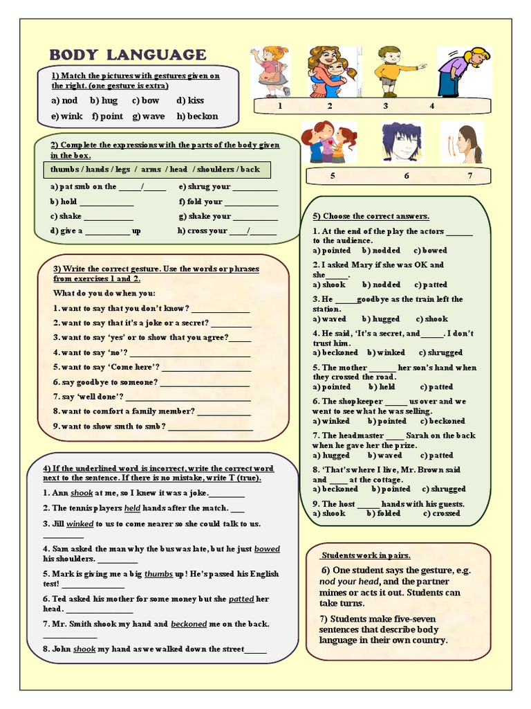 Body Language | PDF | Body Language | Gesture