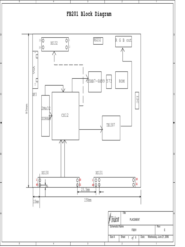 Fb201 Block Diagram: Rgbout | PDF | Physical Layer Protocols