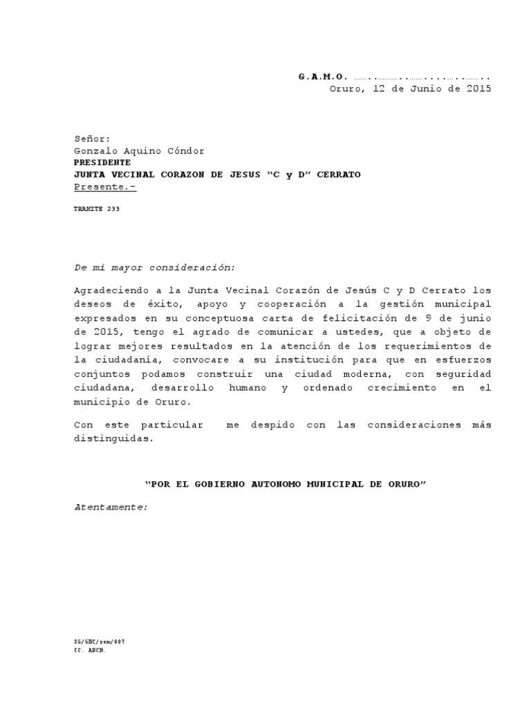 G.A.M.O .. .. .... .. ..: de Mi Mayor Consideración | PDF