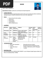 Sunil Resume 1 | PDF | Career & Growth