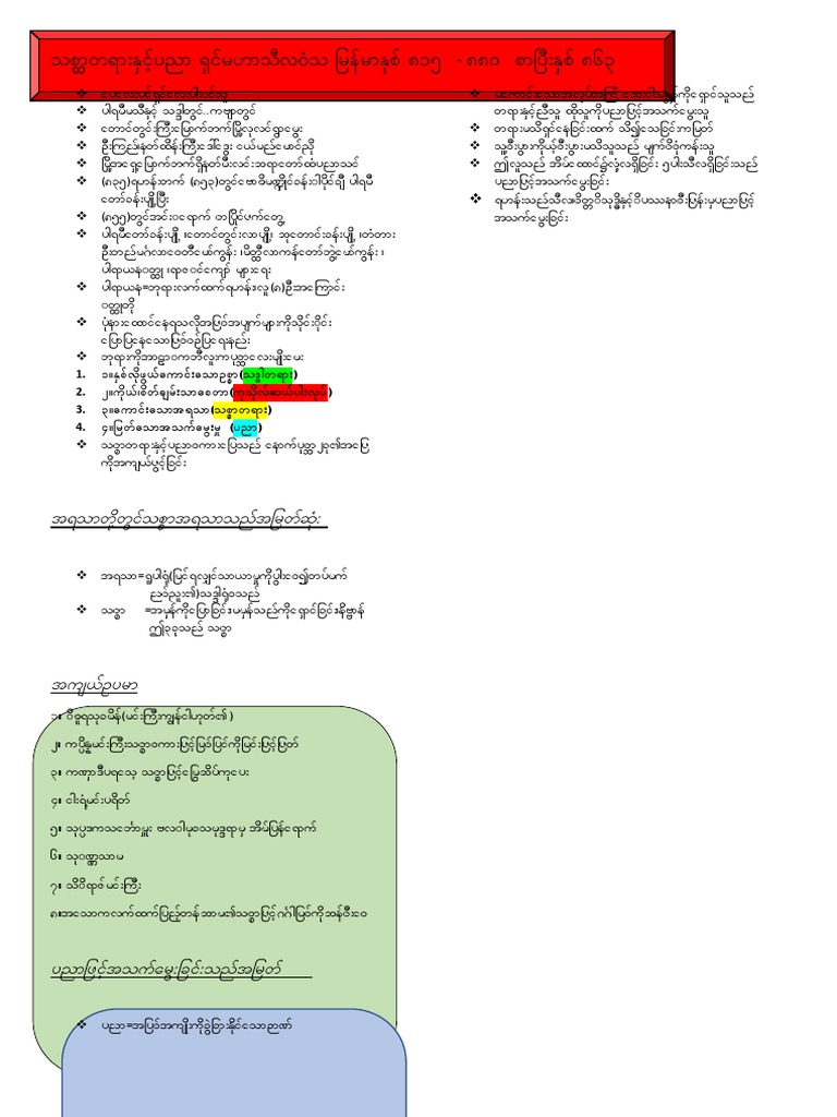 သစ္စာတရားနှင့်ပညာ MMMC | PDF