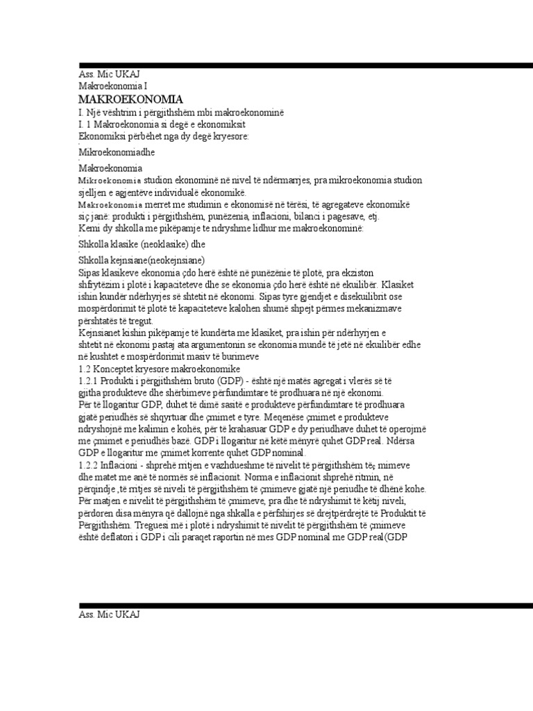 Ekonomia e Tregut | PDF