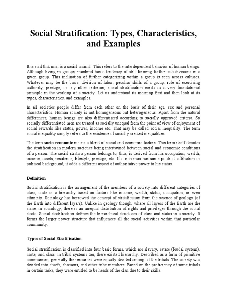 Social Stratification Final | PDF | Social Stratification | Social Status