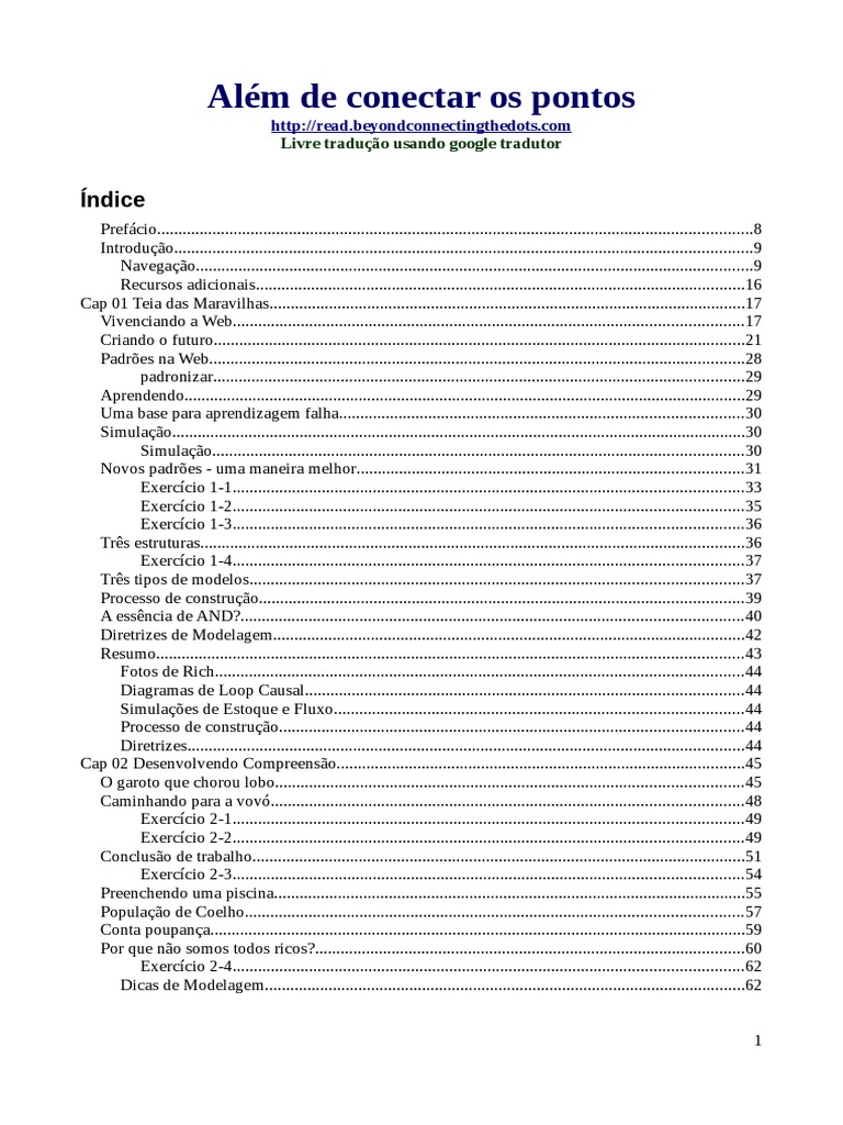 Além de Conectar Os Pontos - Insight Maker | PDF | Conceitos ...
