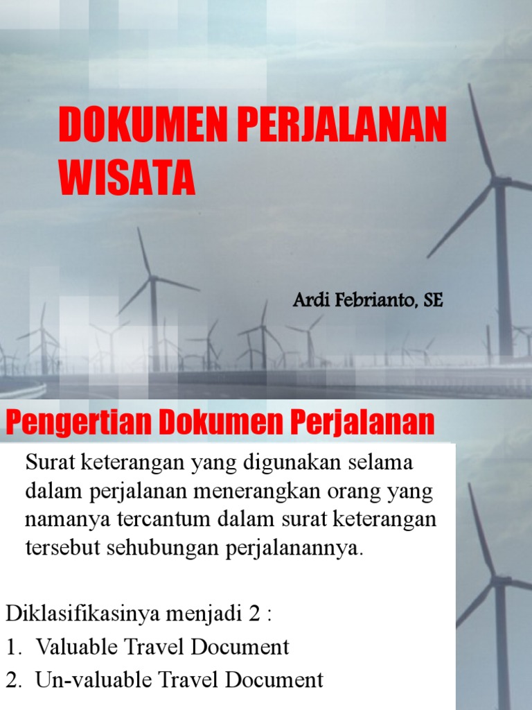 Dokumen Perjalanan Wisata | PDF
