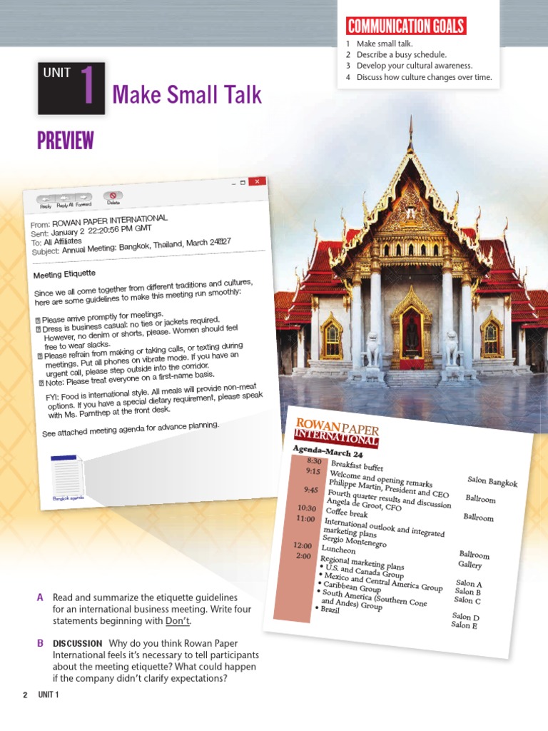 Level 3 Student Book Unit 1 PDF | PDF | Etiquette | Question