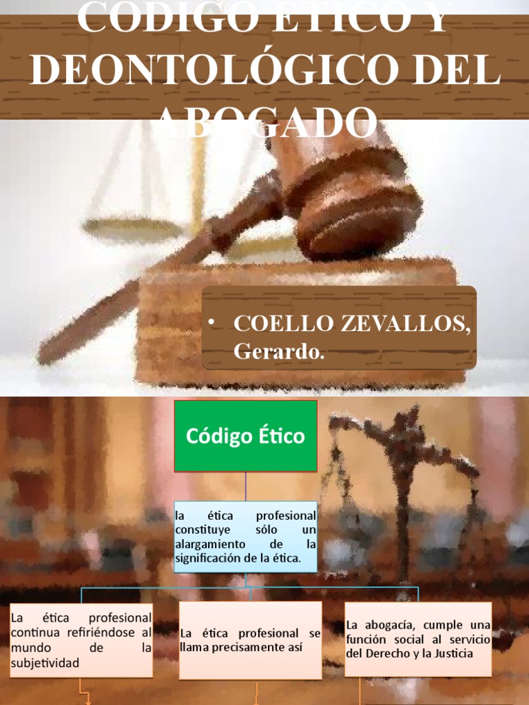 Código Ético y Deontológico Del Abogado | PDF | Ética profesional ...