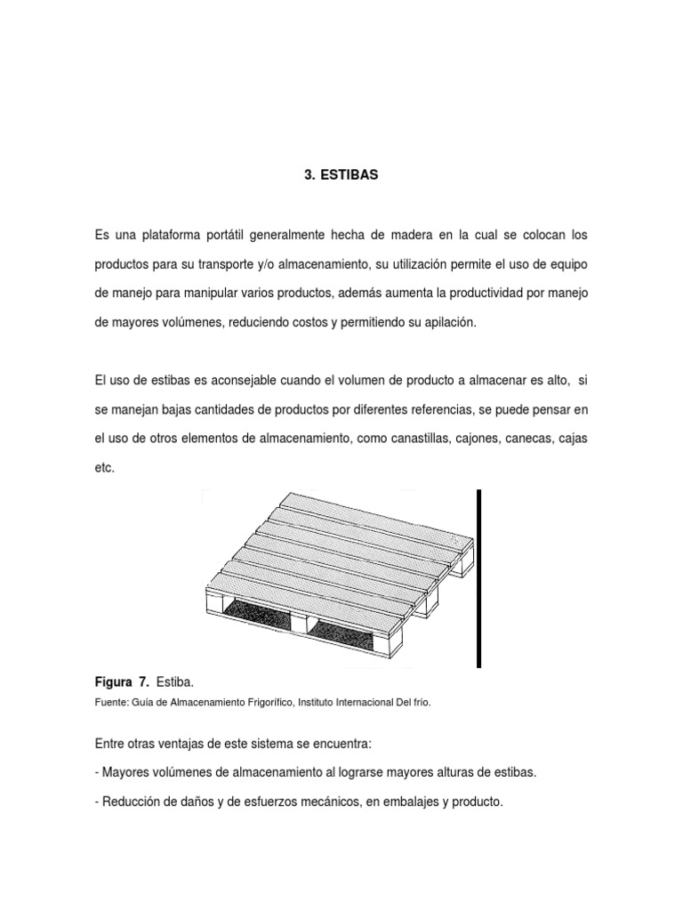 Tipos y Uso de Estibas en Almacenamiento | PDF | El plastico | Alimentos