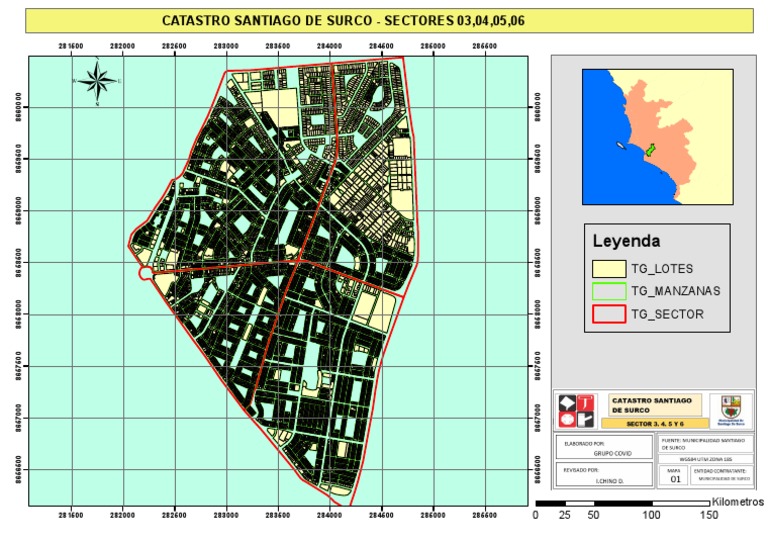 Mapa Catastro Santiago de Surco | PDF