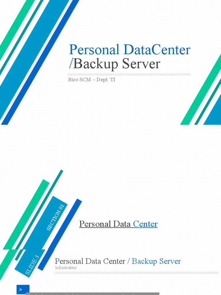 Personal Datacenter /: Backup Server | PDF | Computer Data | Business