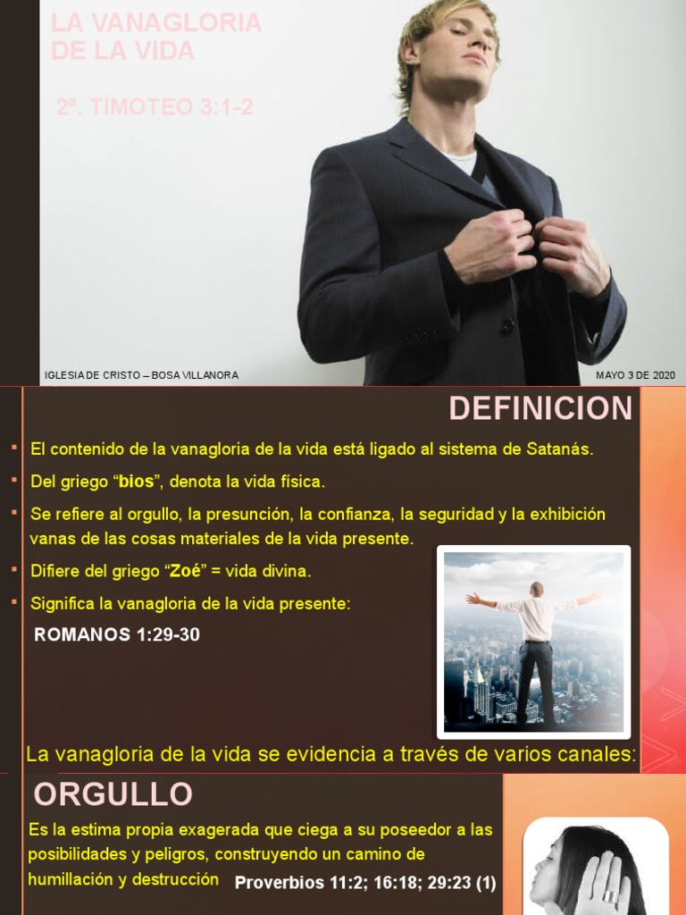 6.vanagloria de La Vida | PDF | Adán | Cristo (título)