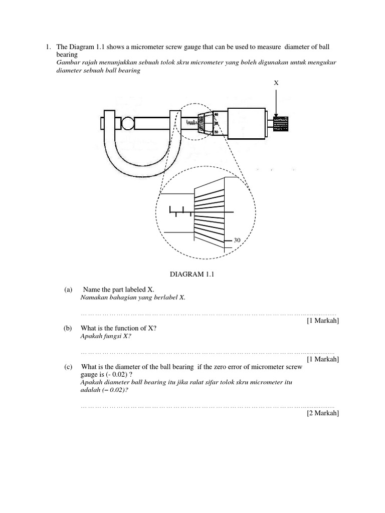 1A (4m) Tolok Skru Mikrometer - DIC2 | PDF