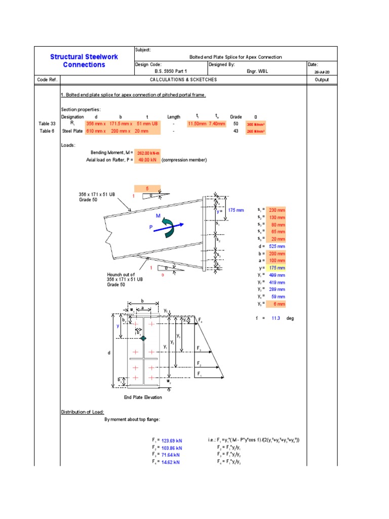 Bolted Splice | PDF | Mechanical Engineering | Building Engineering