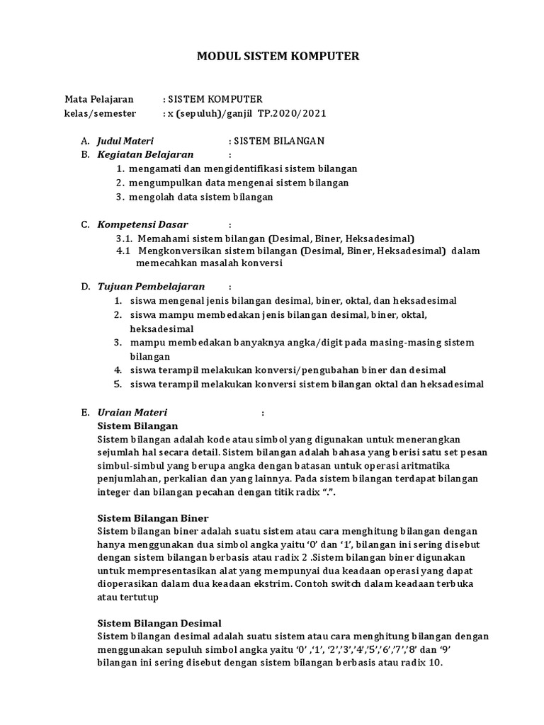 Modul 1 Siskom | PDF