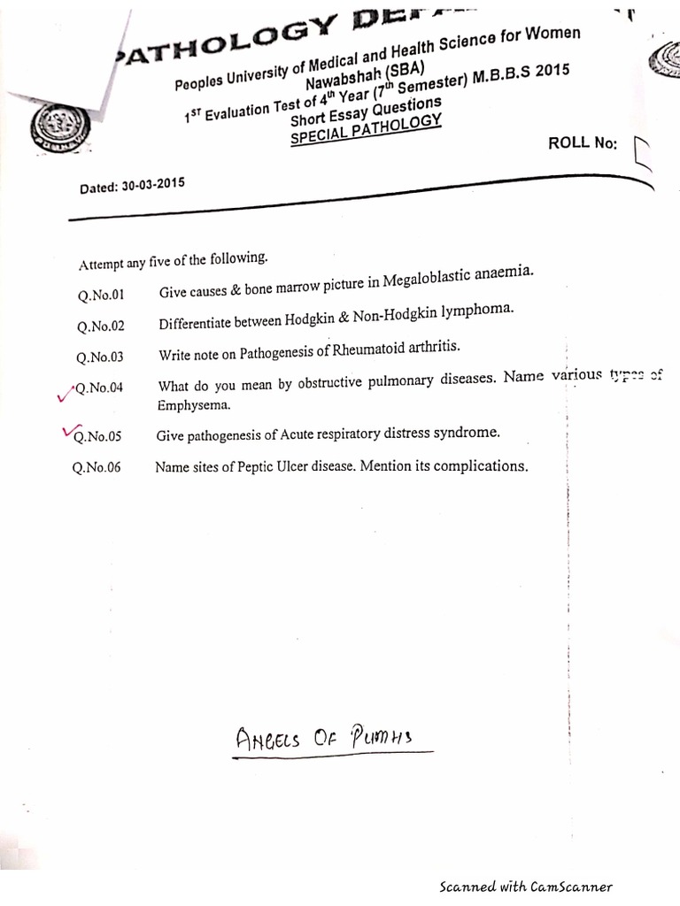 4thyear Mbbs Pathology | PDF