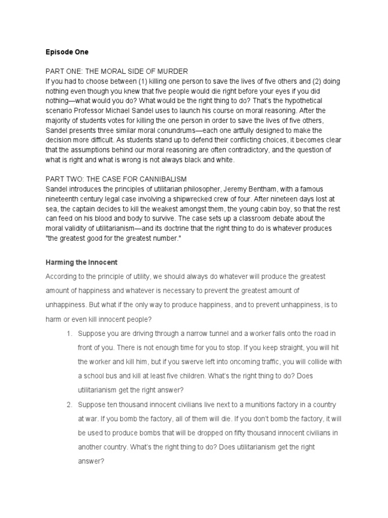 Moral Side of Murder | PDF | John Rawls | Utilitarianism