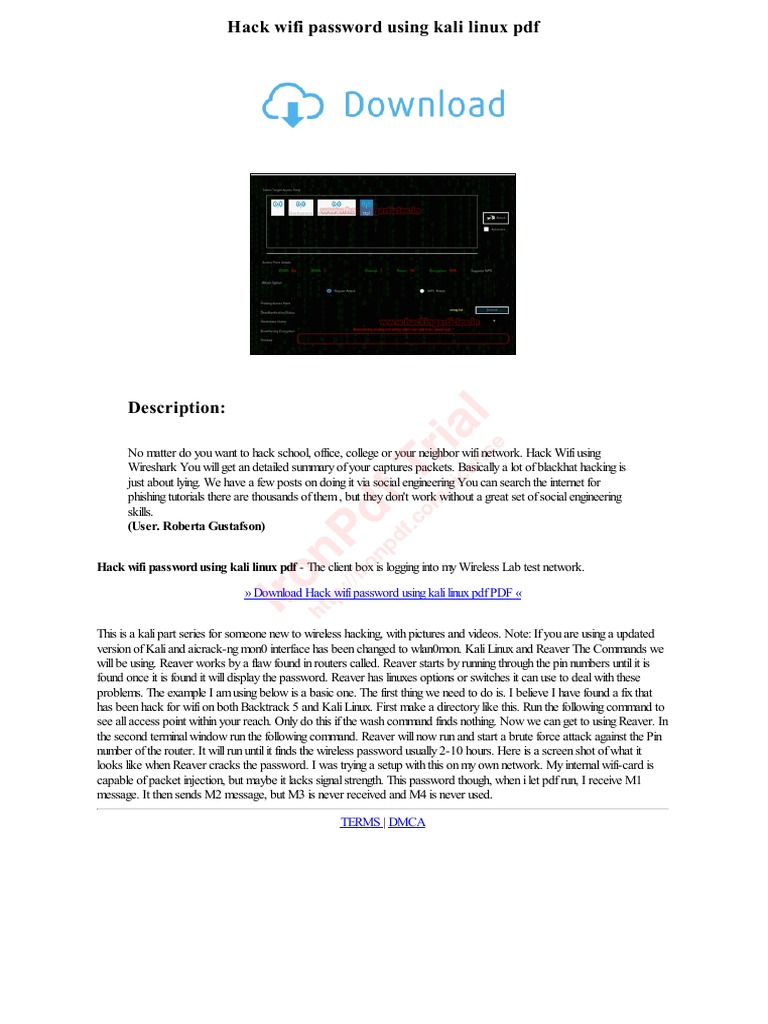 Hack Wifi Password Using Kali Linux PDF | PDF | Wi Fi | Password