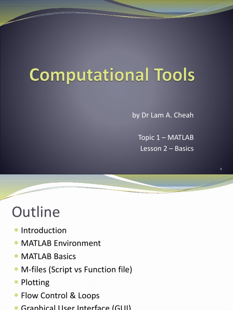 Lesson 2 - Basics - MATLAB | PDF | Matlab | Matrix (Mathematics)