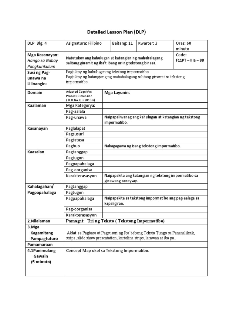Tekstong Impormatibo) 2 | PDF