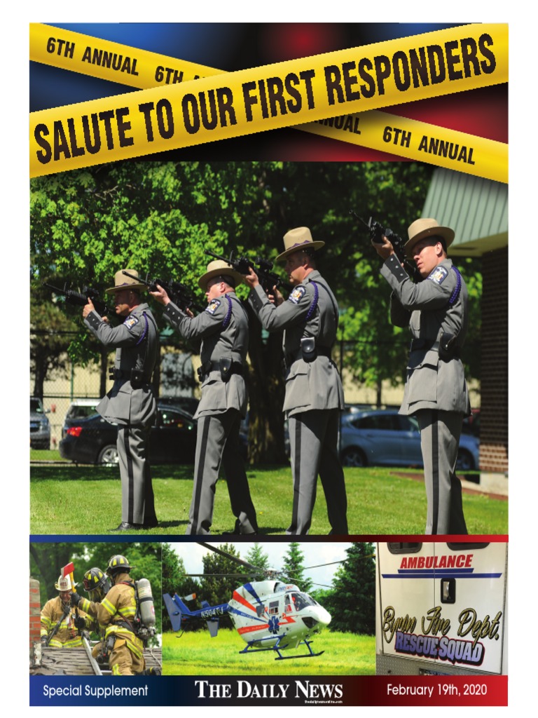 Salute To First Responders | PDF | Emergency Management | Public Safety