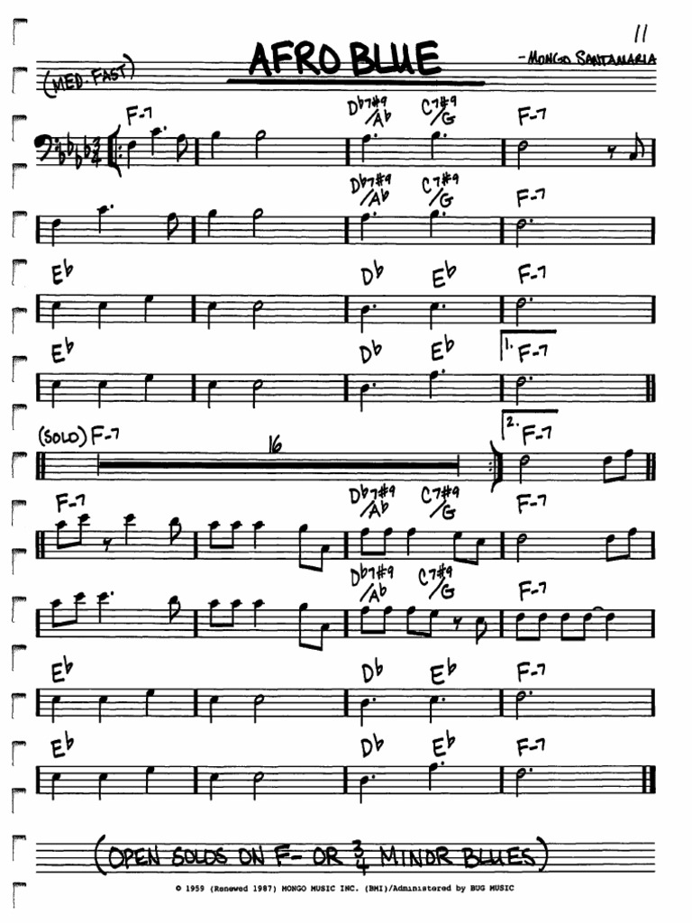 样张The Real Book 6th Edition Bass Clef - fixed | PDF