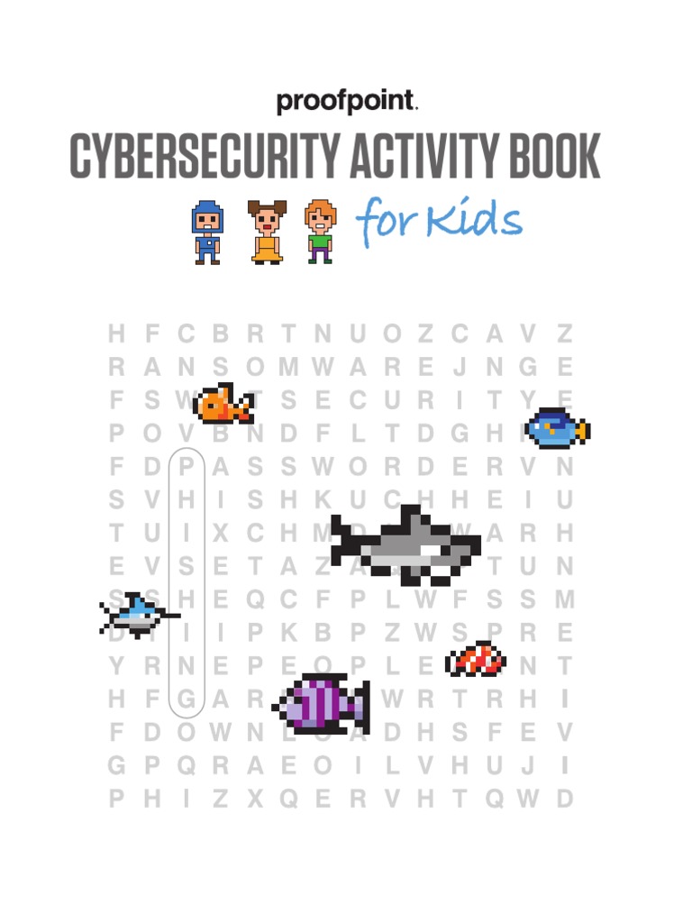 Cybersecurity Activity Book For Kids by Proofpoint | PDF | Phishing ...