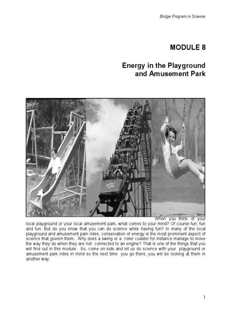 Energy in The Playground and Amusement Park: Bridge Program in Science ...