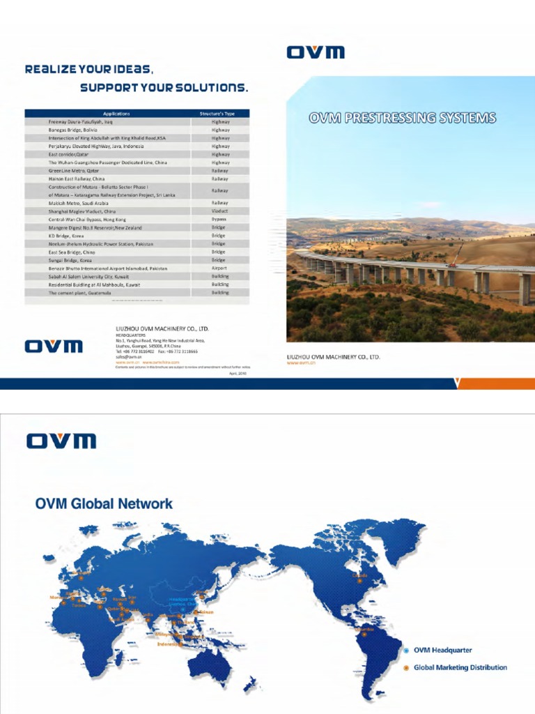 OVM Post Tension Catalog | PDF
