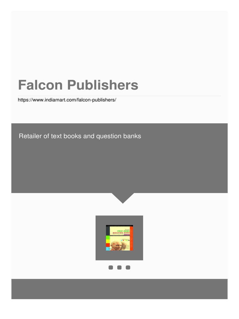 Falcon Publishers PDF | PDF