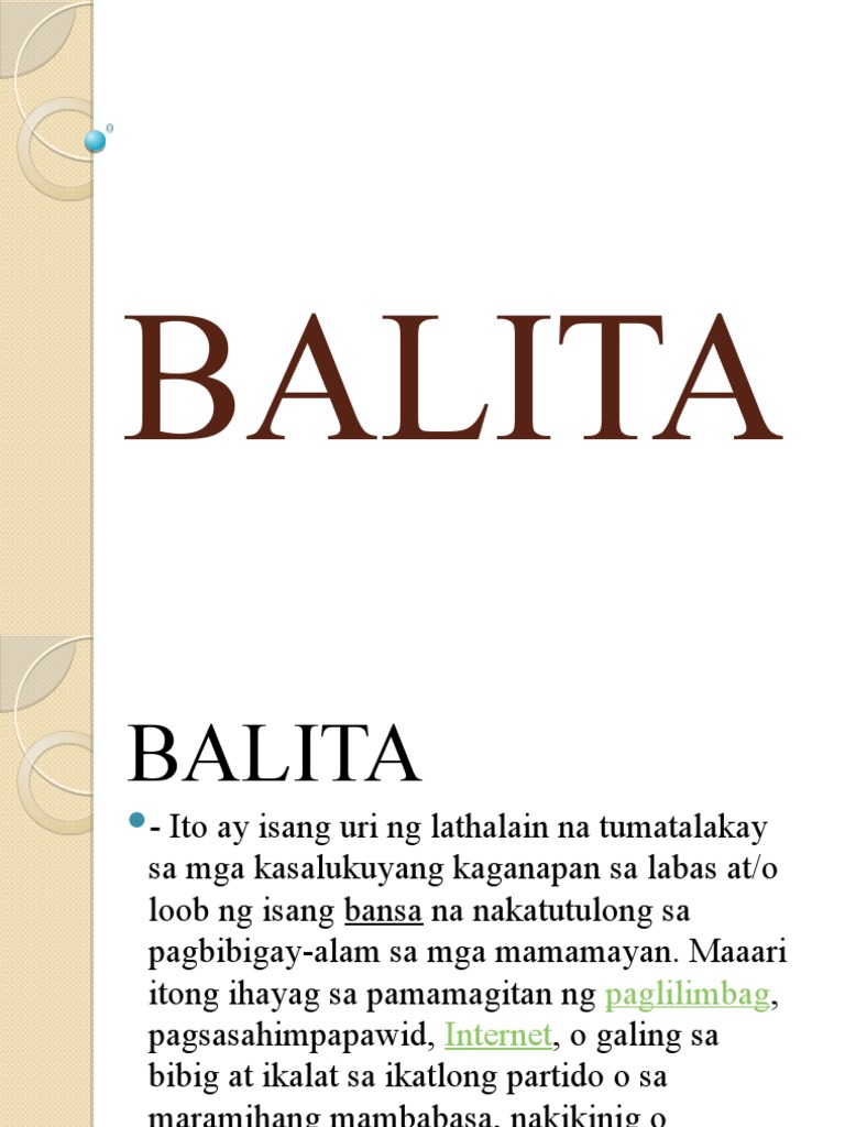 BALITA Grade 4 | PDF
