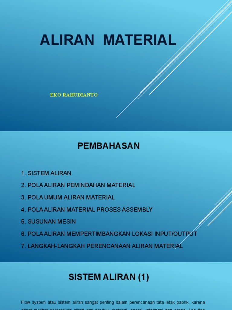 Bab 4 Aliran Material | PDF