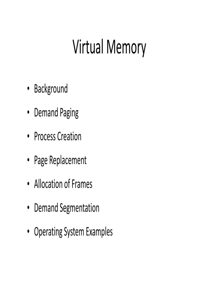Virtual Mem Isla+teacher | PDF | Operating System Technology | Computer Memory