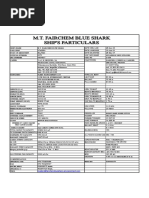 Ship Particulars | PDF | Tonnage | Ships