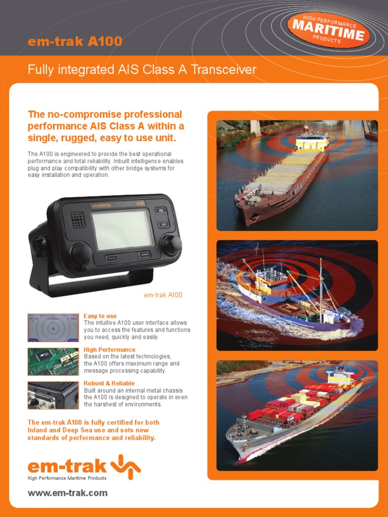 AIS EM-TRAK A100 Bro | Download Free PDF | Electronics | Computing