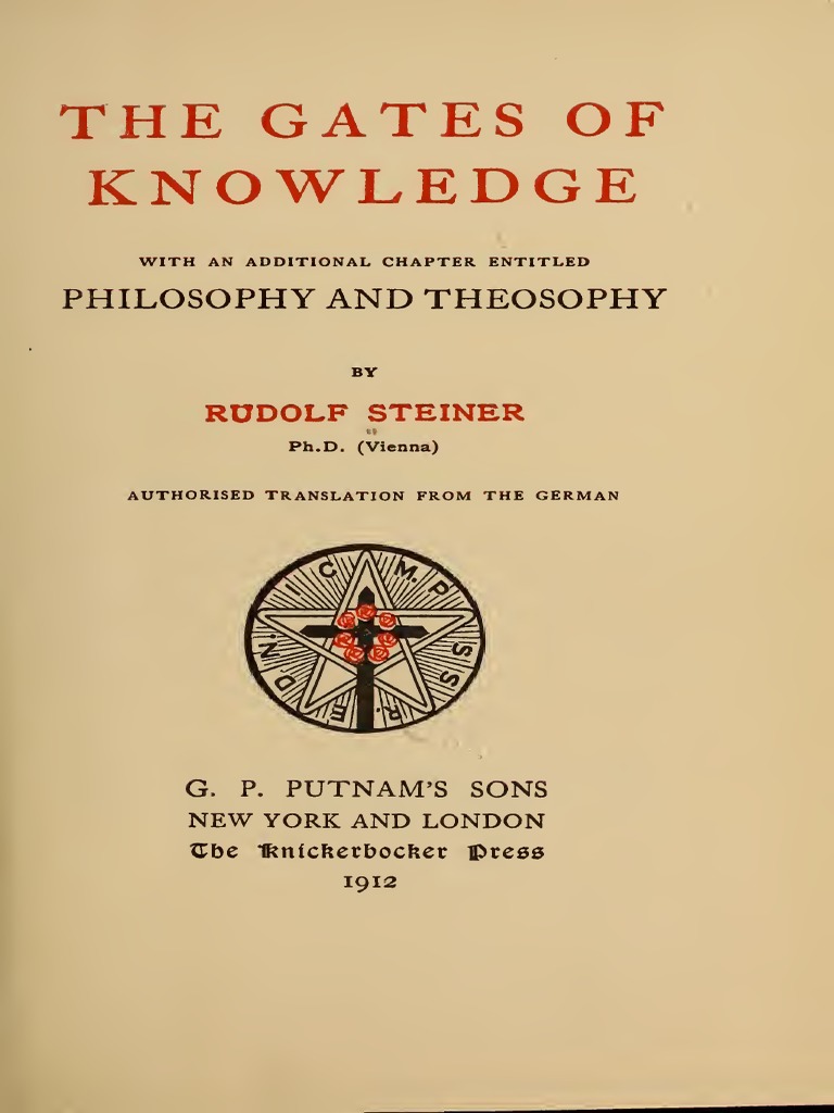 The Gates of Knowledge STEINER PDF | PDF | Idea | Theosophy