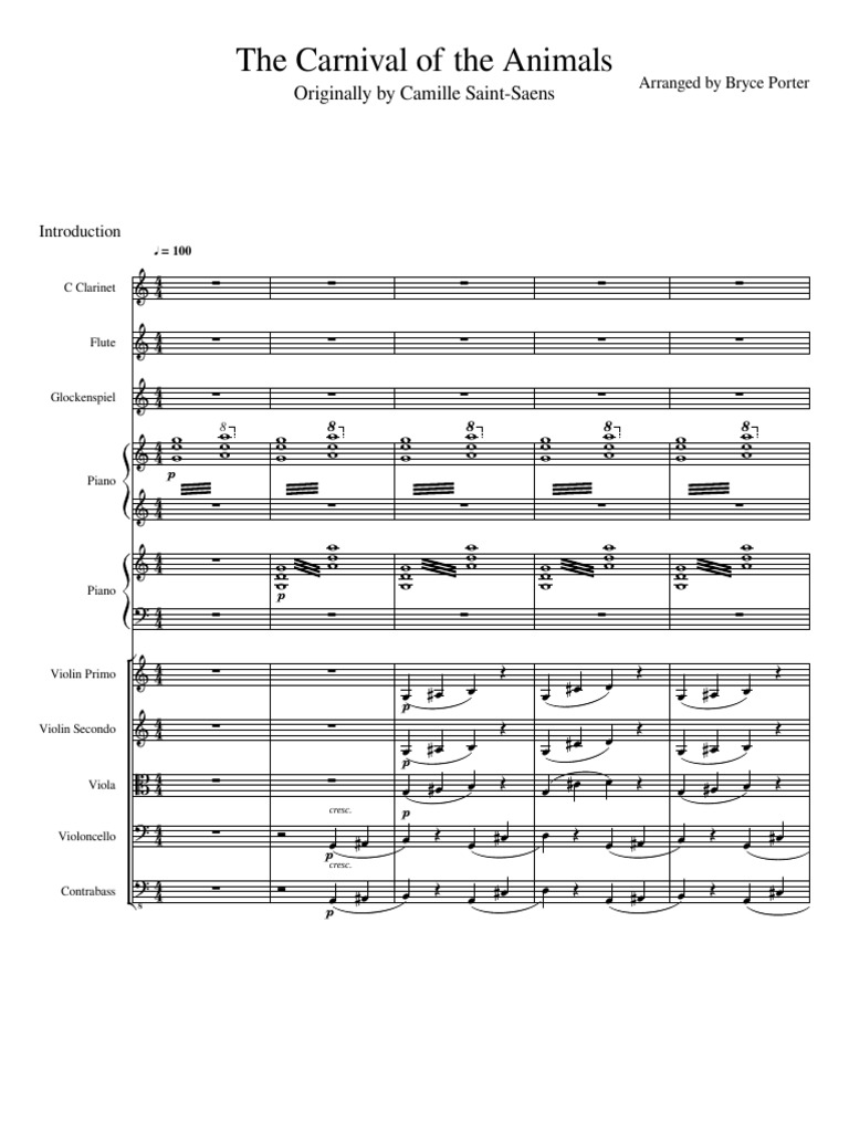 The Carnival of The Animals | PDF | The Carnival Of The Animals ...