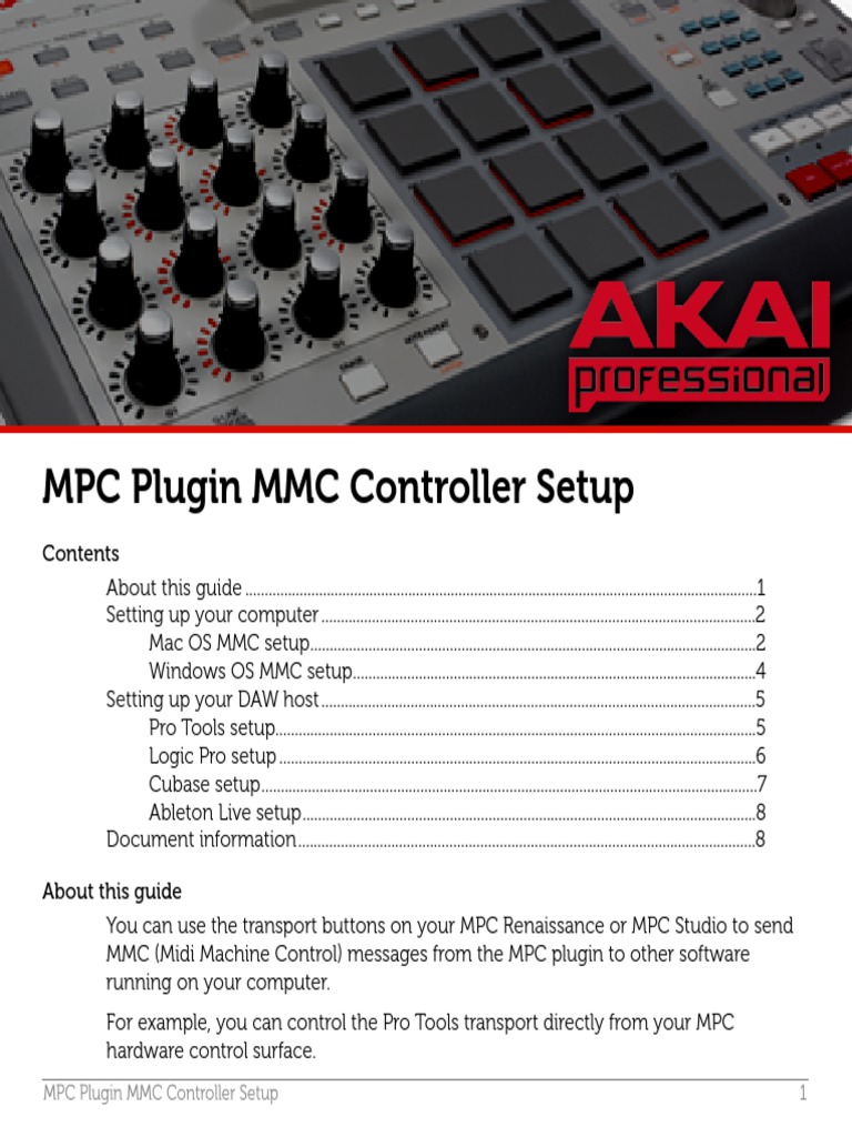 MPC Plugin MMC Controller Setup 1 | PDF | Icon (Computing) | Media ...