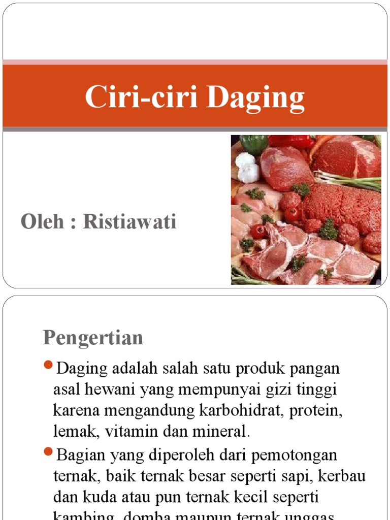 Ciri-Ciri Daging | PDF