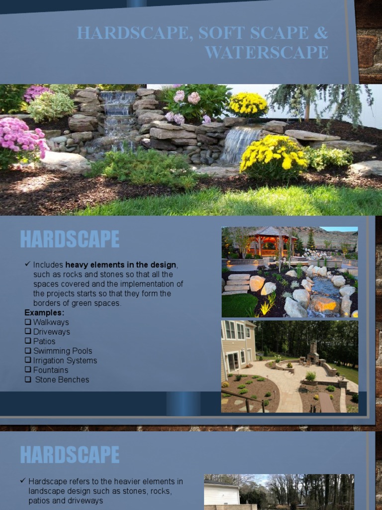 Hardscape and Softscape Explained | PDF | Science & Mathematics
