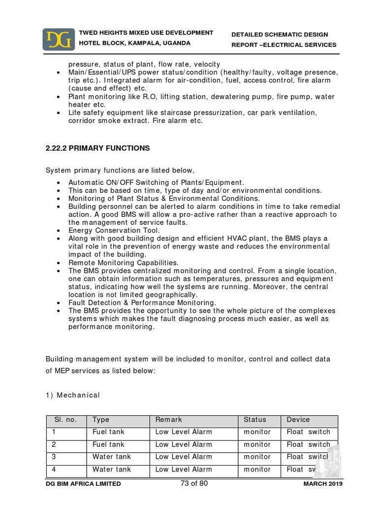 BMS Integration for Twed Heights Project | PDF | Pump | Valve