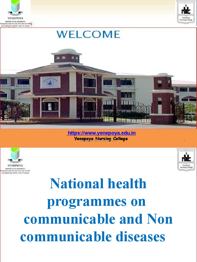 National Health Programs Overview | PDF | Malaria | Tuberculosis