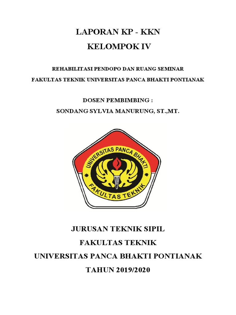 Cover Laporan KP KKN Kelompok Iv | PDF