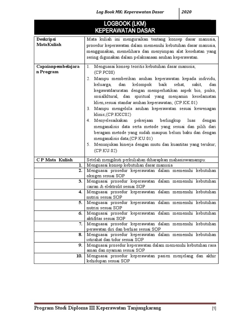 Logbook Kepdas Novita | PDF