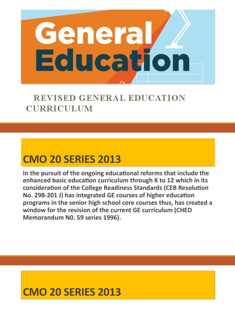 Revised General Education Curriculum | Download Free PDF | Curriculum ...